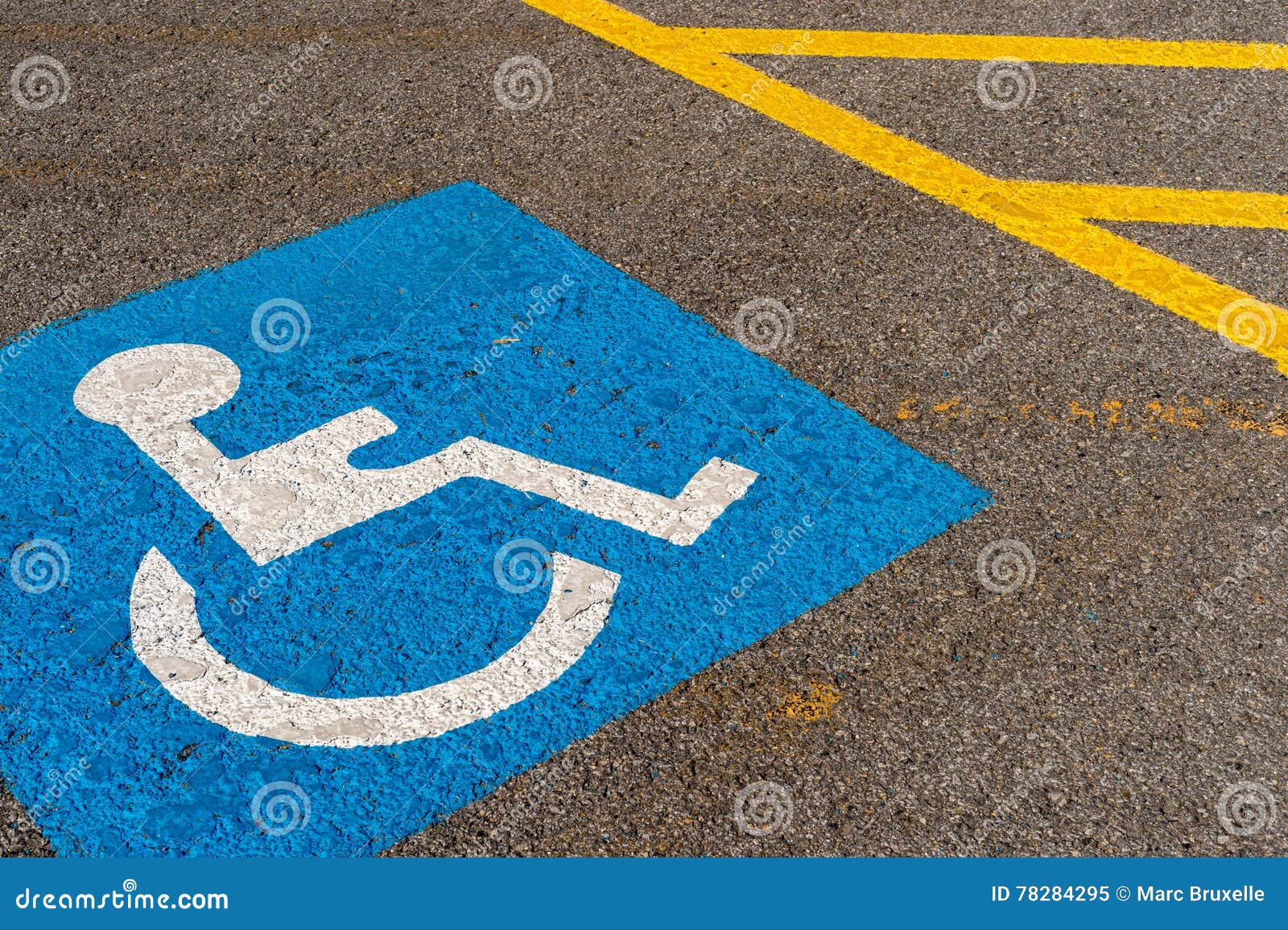 Disabled Blue Badge Holder Parking Sign For Driver Stock Photography ...