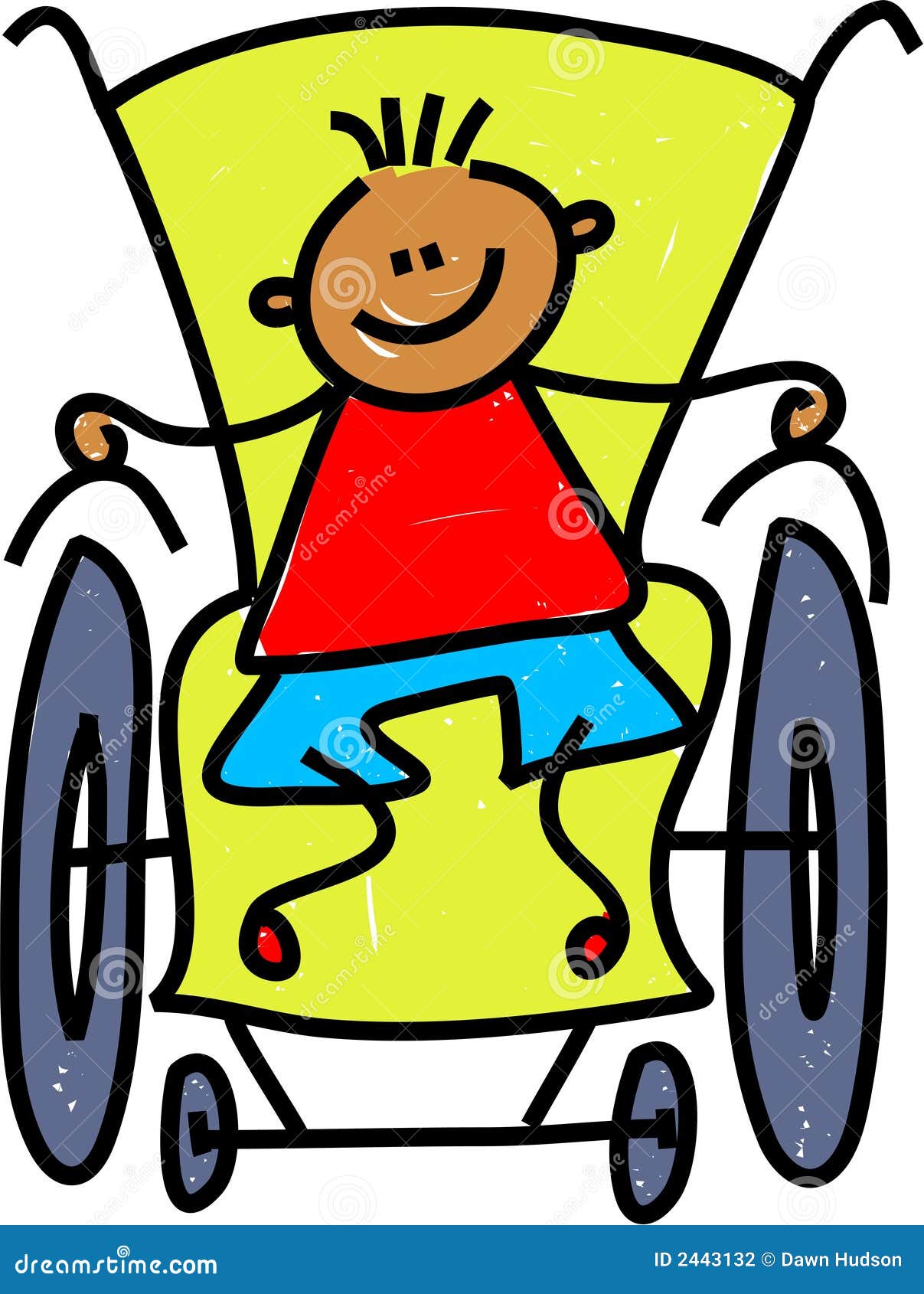 Disabled boy stock vector. Illustration of illness, cute - 2443132