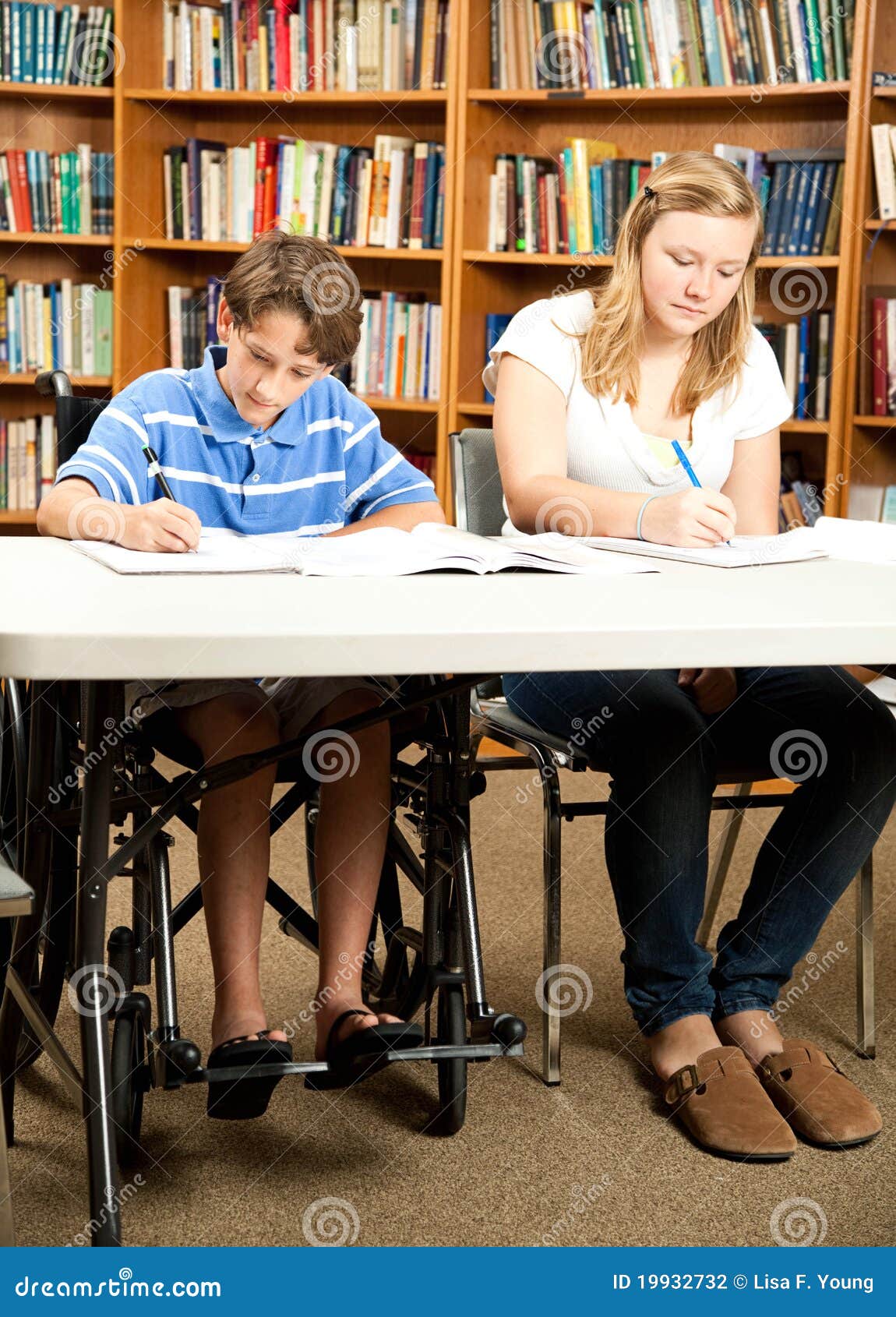 Disabled Boy Doing Homework Stock Photo - Image of handicapped, body ...