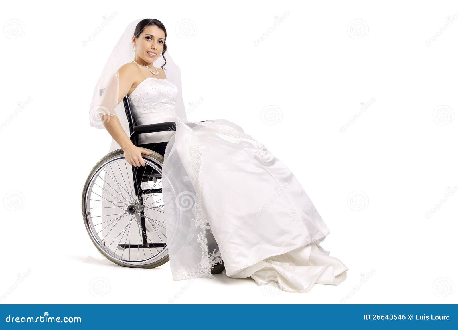 Disabled Bride stock photo. Image of gown, engagement - 26640546