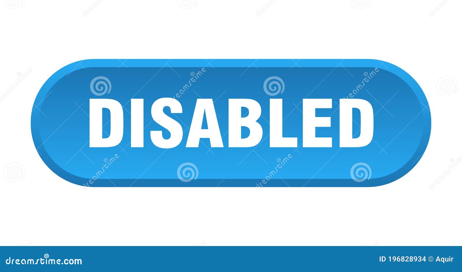 Disabled button stock vector. Illustration of disabled - 196828934