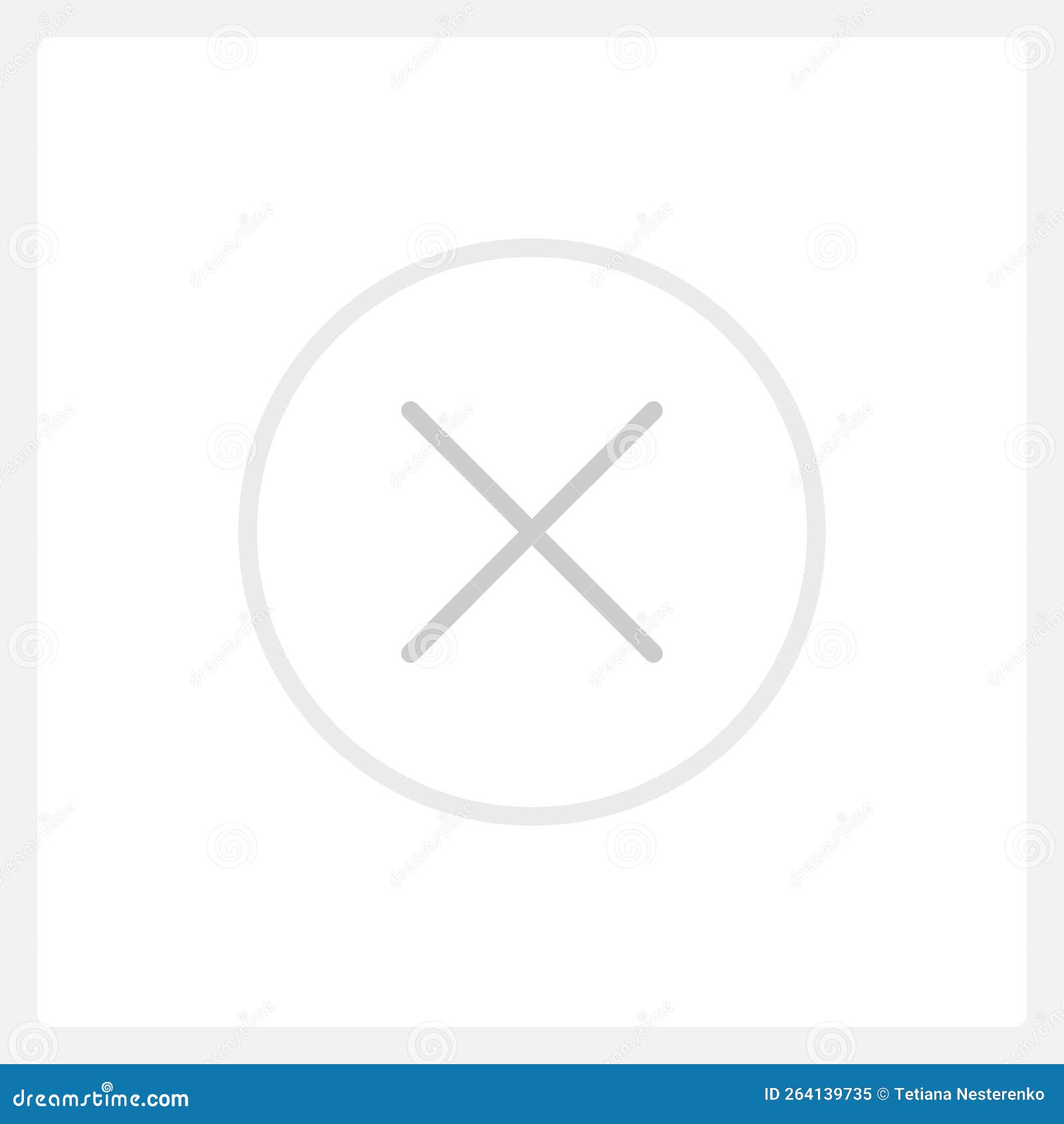 Disabled Cancel Button UI Element Template Stock Vector - Illustration ...