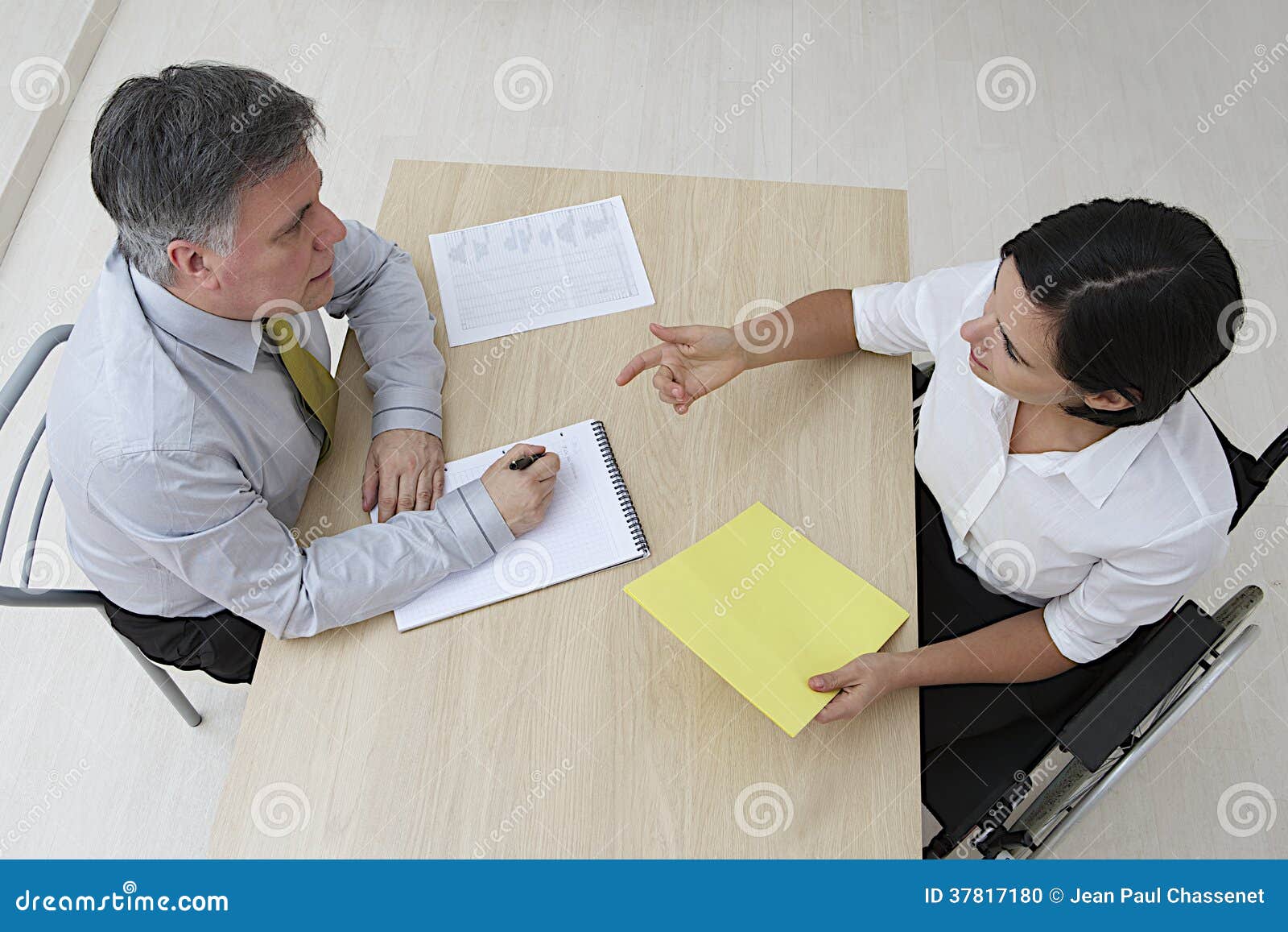 Disabled Candidate Job Interview Stock Photo - Image of happy ...