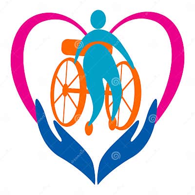 Disabled care stock vector. Illustration of care, access - 23609879