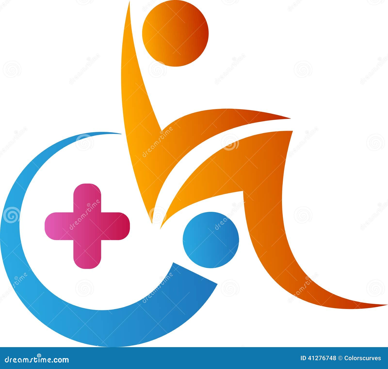 Disabled Care Logo Vector Illustration | CartoonDealer.com #32642646