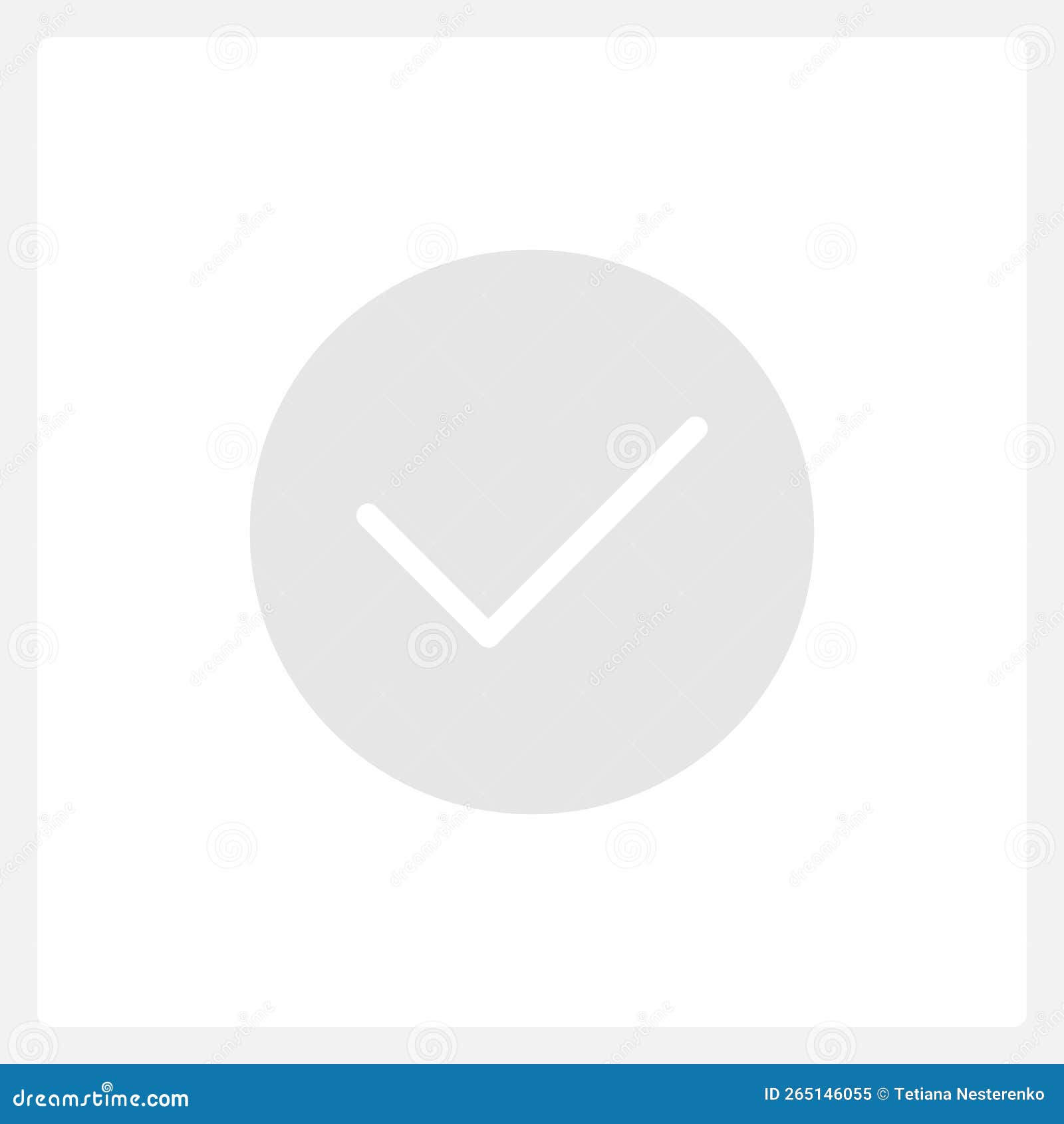 Disabled Confirm Button Ui Element Template Stock Vector Illustration
