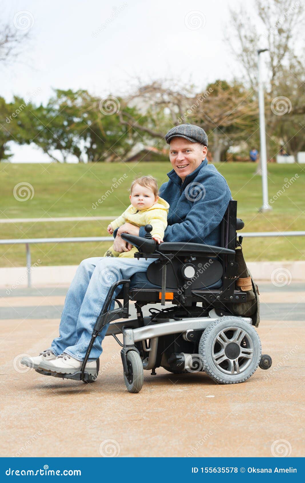 Disabled dad play with son stock photo. Image of family - 155635578