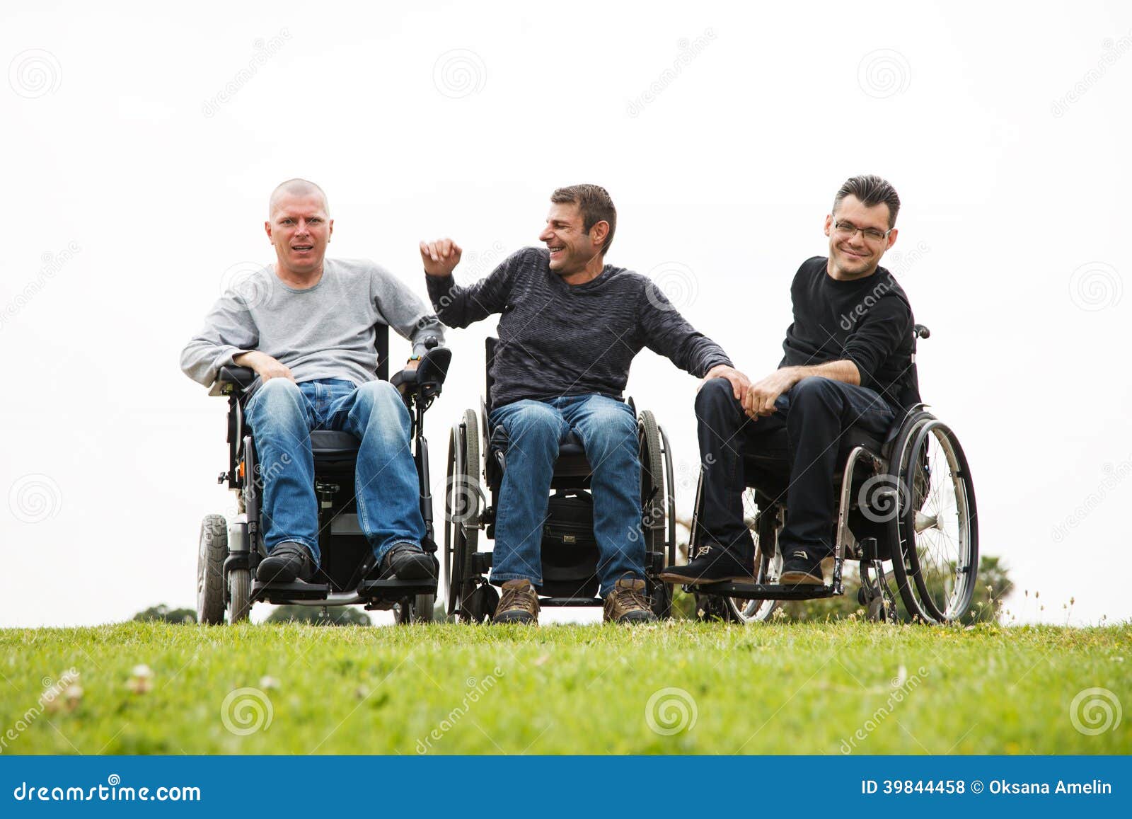 Disabled friends stock photo. Image of culture, green - 39844458