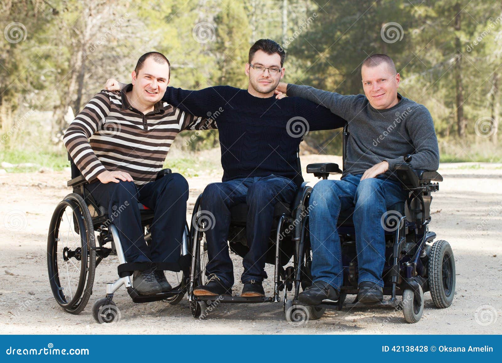 Disabled friends. stock photo. Image of care, healthcare - 42138428