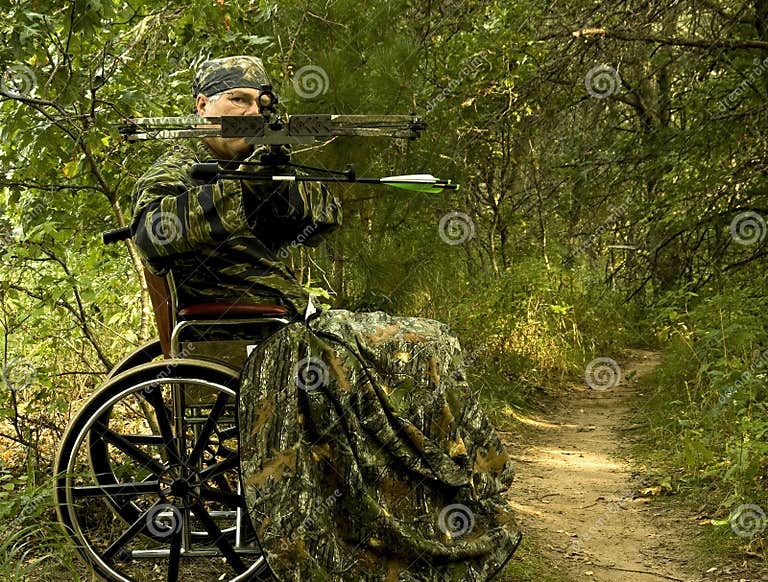 Disabled hunter stock image. Image of shooting, hunting - 10889019
