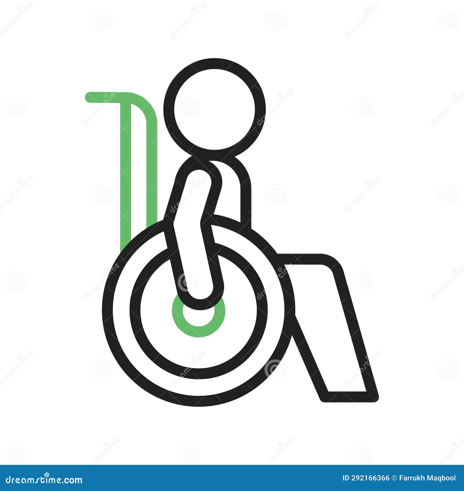 Disabled Icon Vector Image. Stock Vector - Illustration of handicap ...
