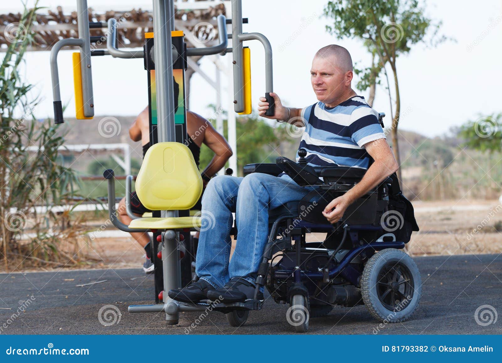 Disabled Male stock photo. Image of happiness, challenged - 81793382
