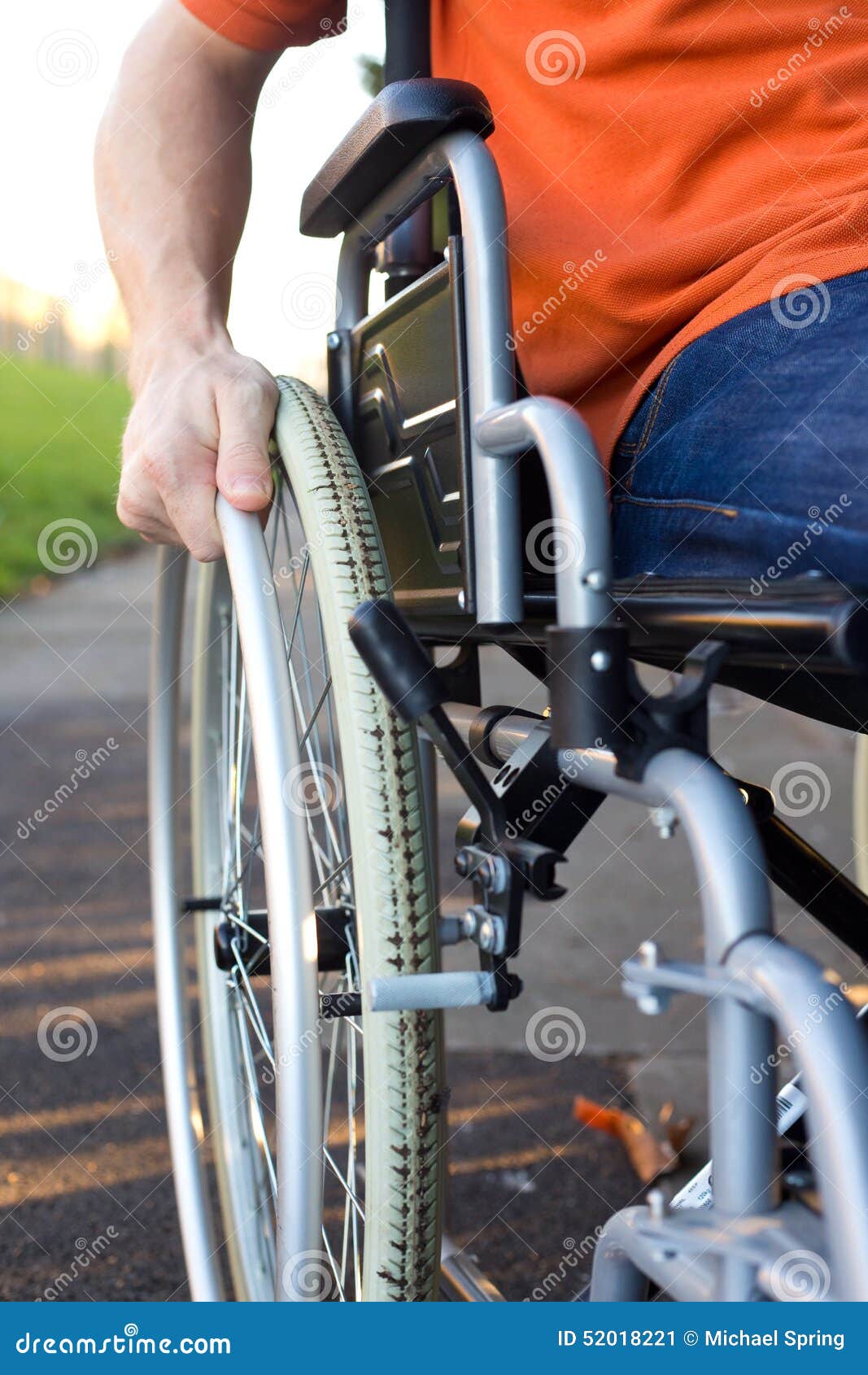Disabled man stock image. Image of outside, handicap - 52018221