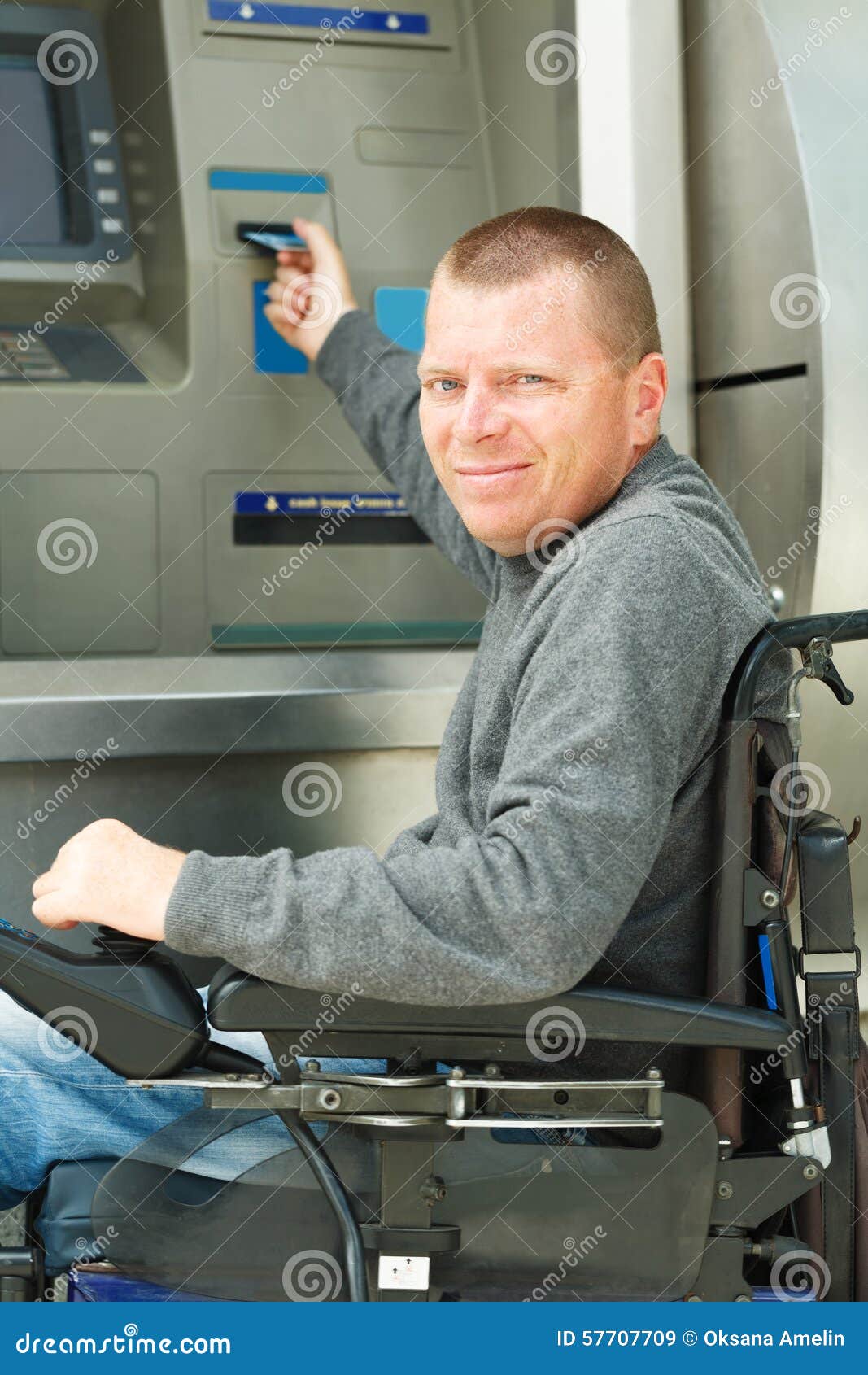 Disabled Man stock image. Image of customer, identity - 57707709