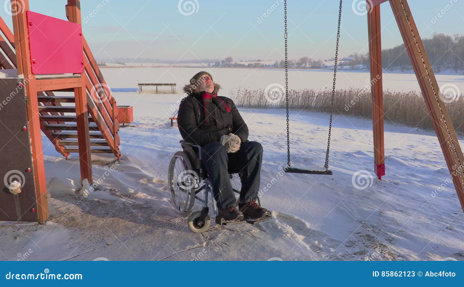 Disabled Man on Wheelchair Crying Stock Video - Video of crossing ...