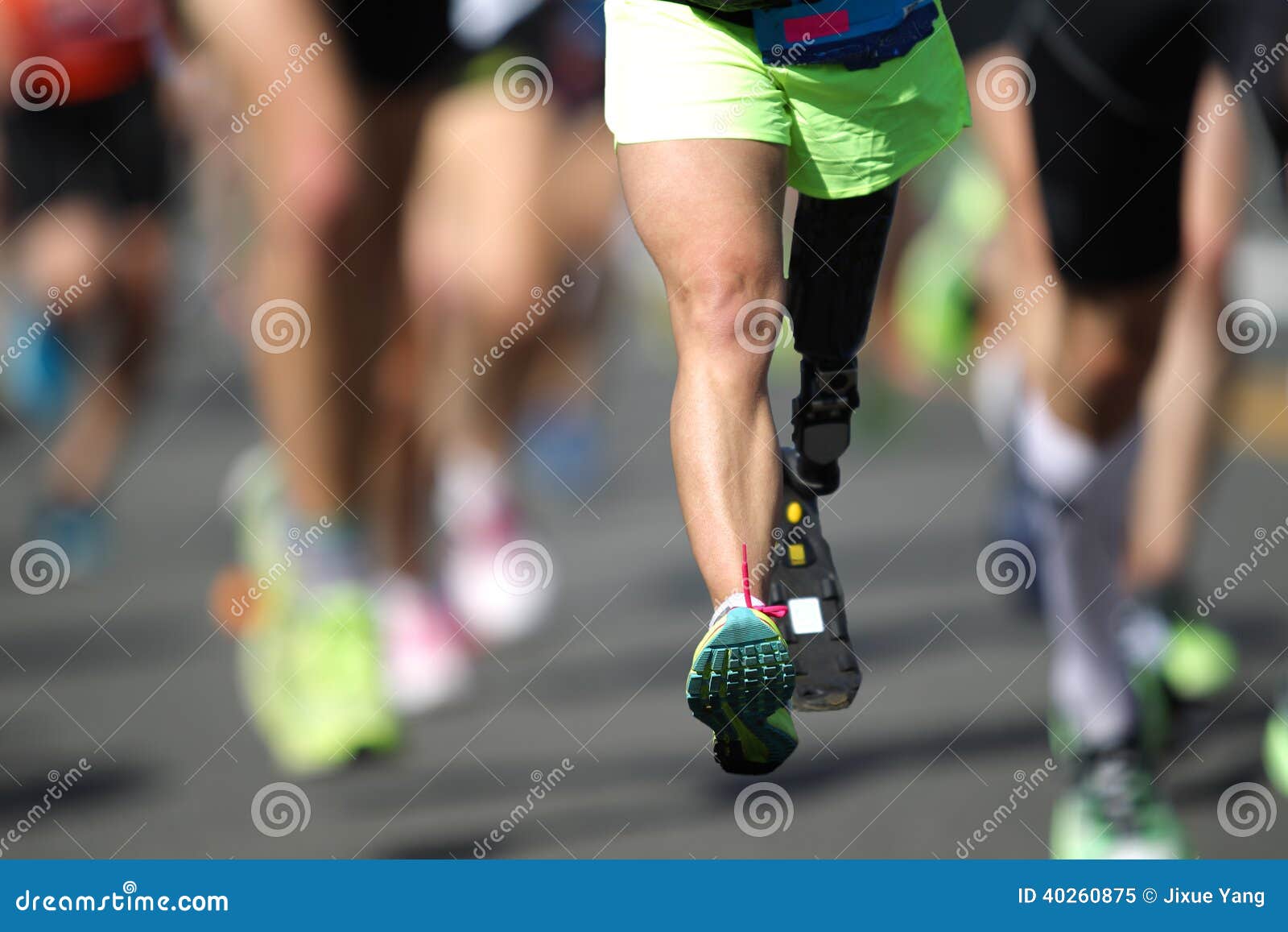 Disabled Marathon Runner stock image. Image of person - 40260875