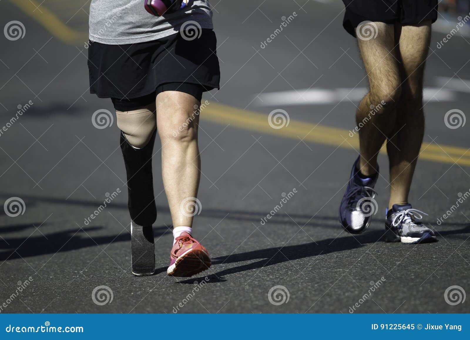 Disabled Marathon Runner stock image. Image of disability - 91225645