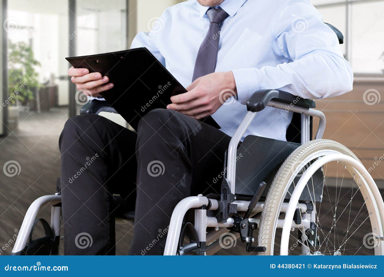 Disabled office worker stock image. Image of necktie - 44380421