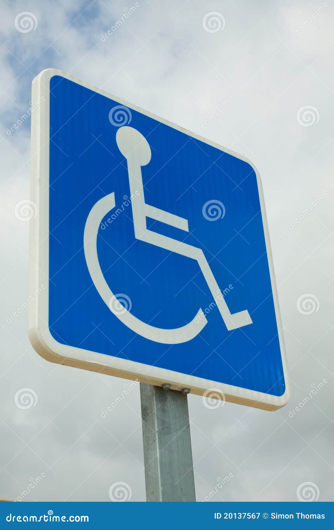Disabled Parking Bay Sign stock image. Image of disabled - 20137567