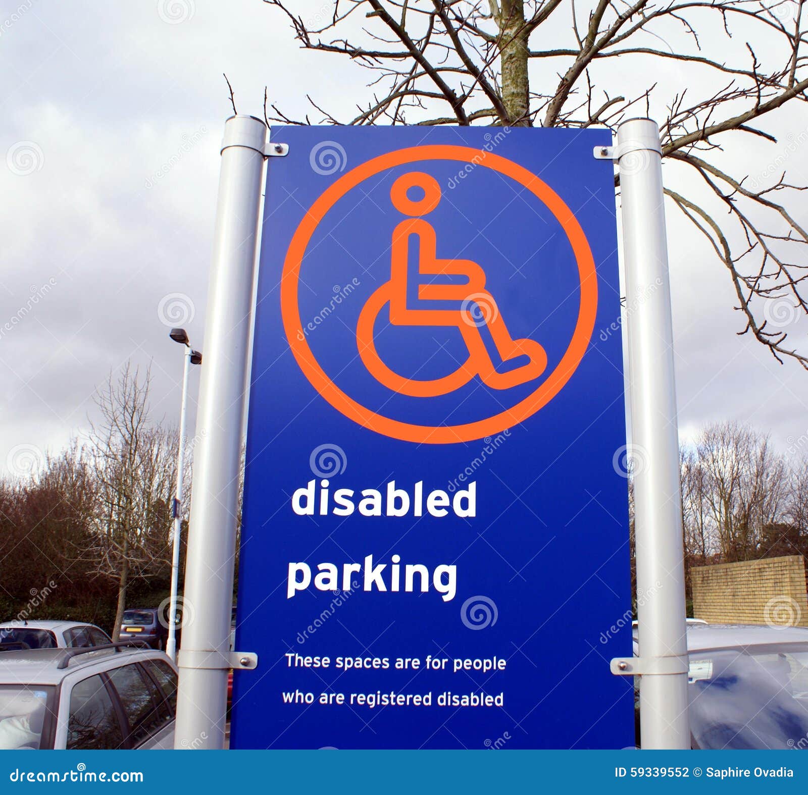 Disabled parking sign stock photo. Image of helpful, sign - 59339552