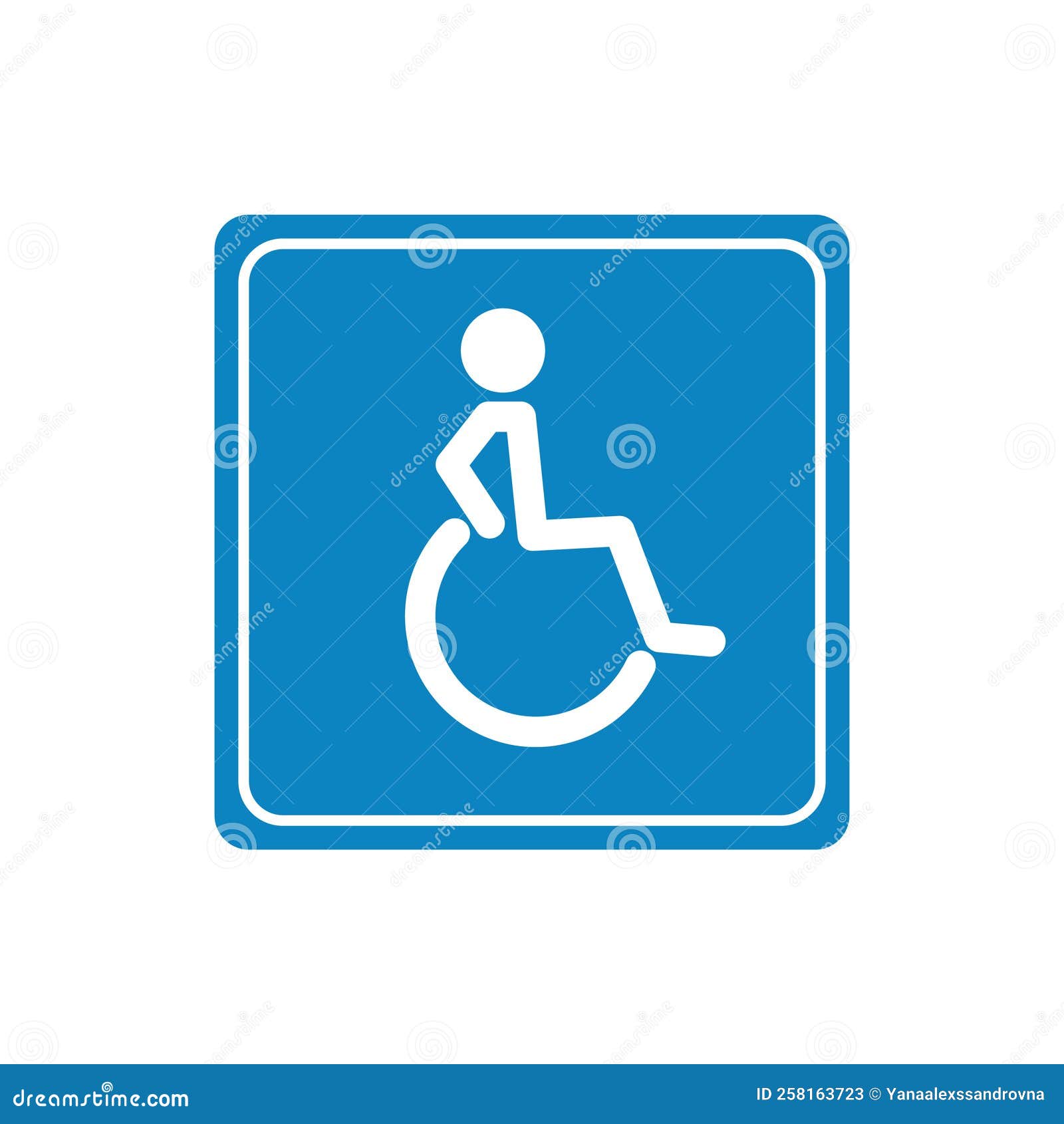 Disabled Patient Line Icon. Linear Style Sign for Mobile Concept and ...