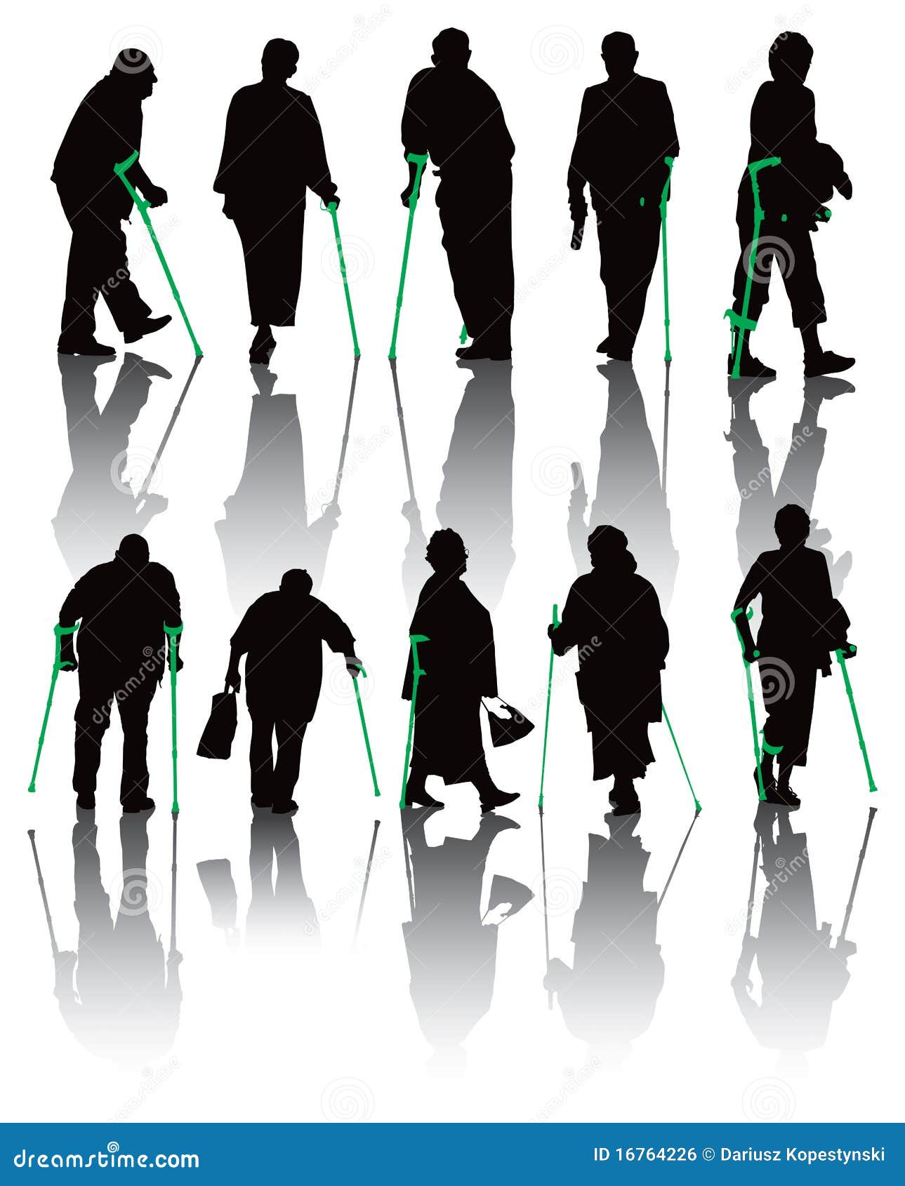 Disabled People Vector Medical Infographics With Charts | CartoonDealer ...