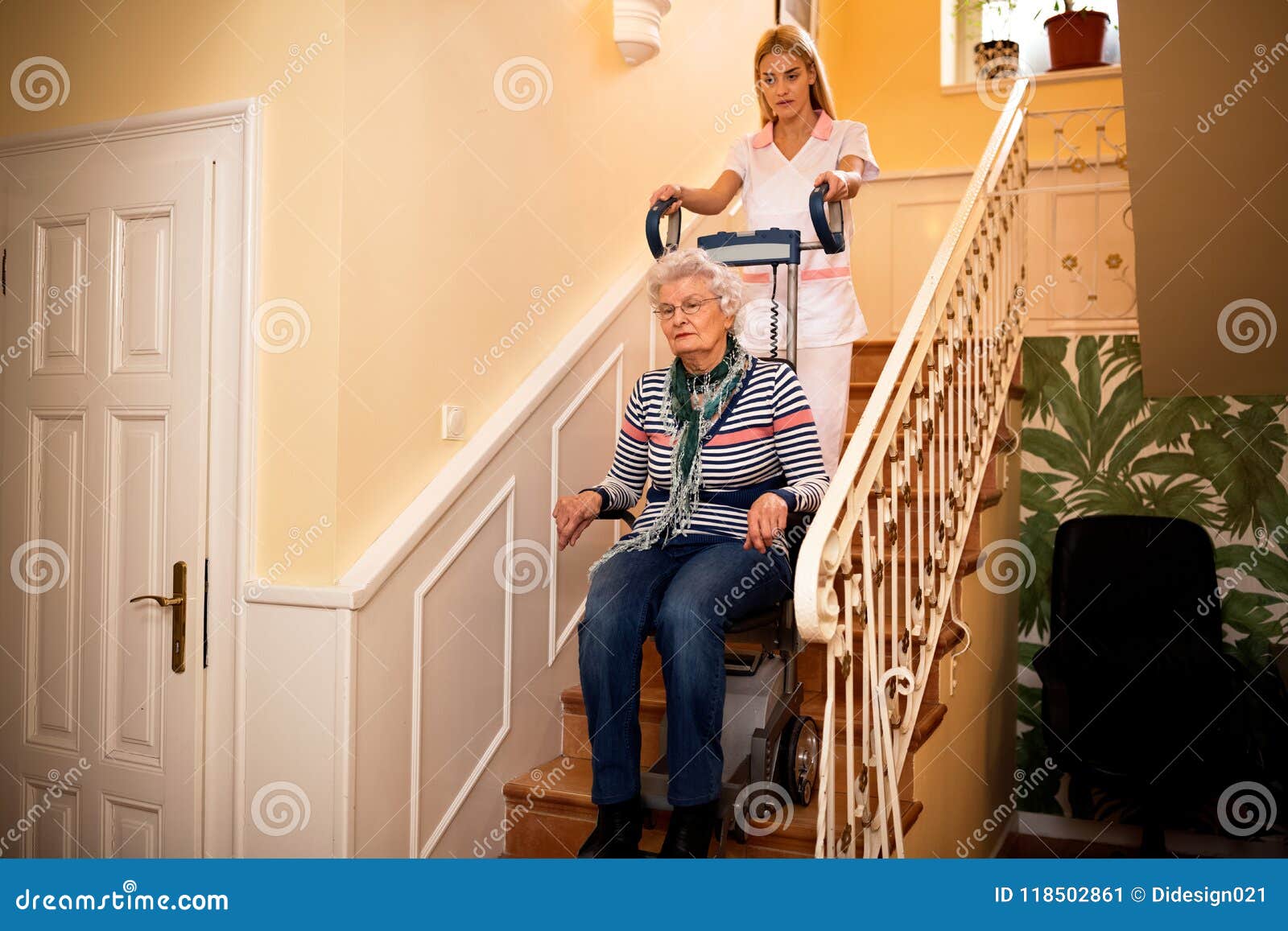 Disabled People Needs Professional Help Stock Image - Image of clinic ...