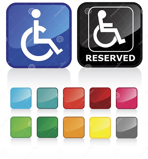 Disabled people sign stock vector. Illustration of graphics - 4281369