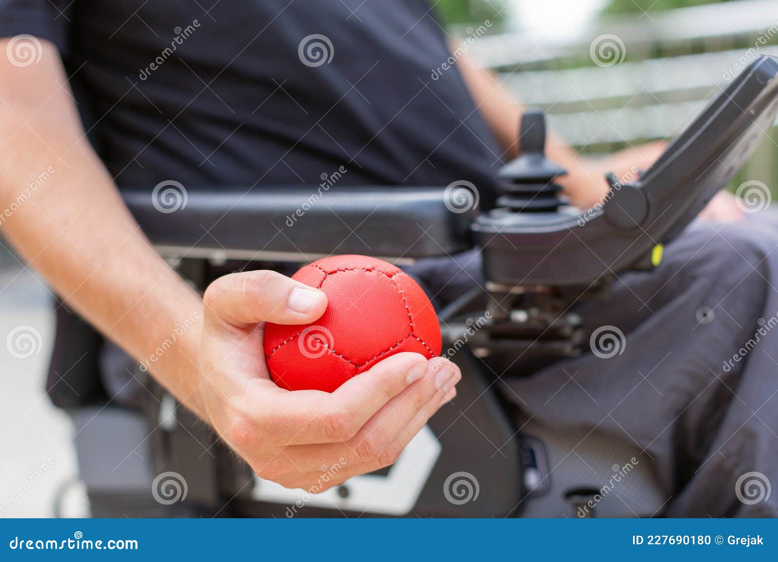 Disabled Person Playing Boccia Stock Photo - Image of invalid, boccia ...