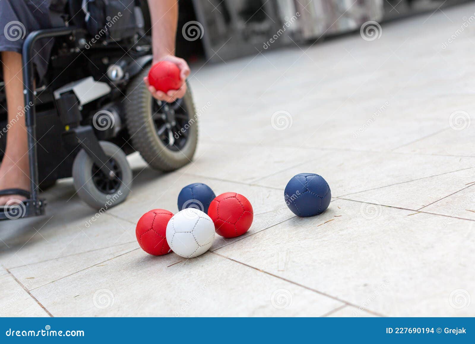 Disabled Person Playing Boccia Stock Photo - Image of competitions ...