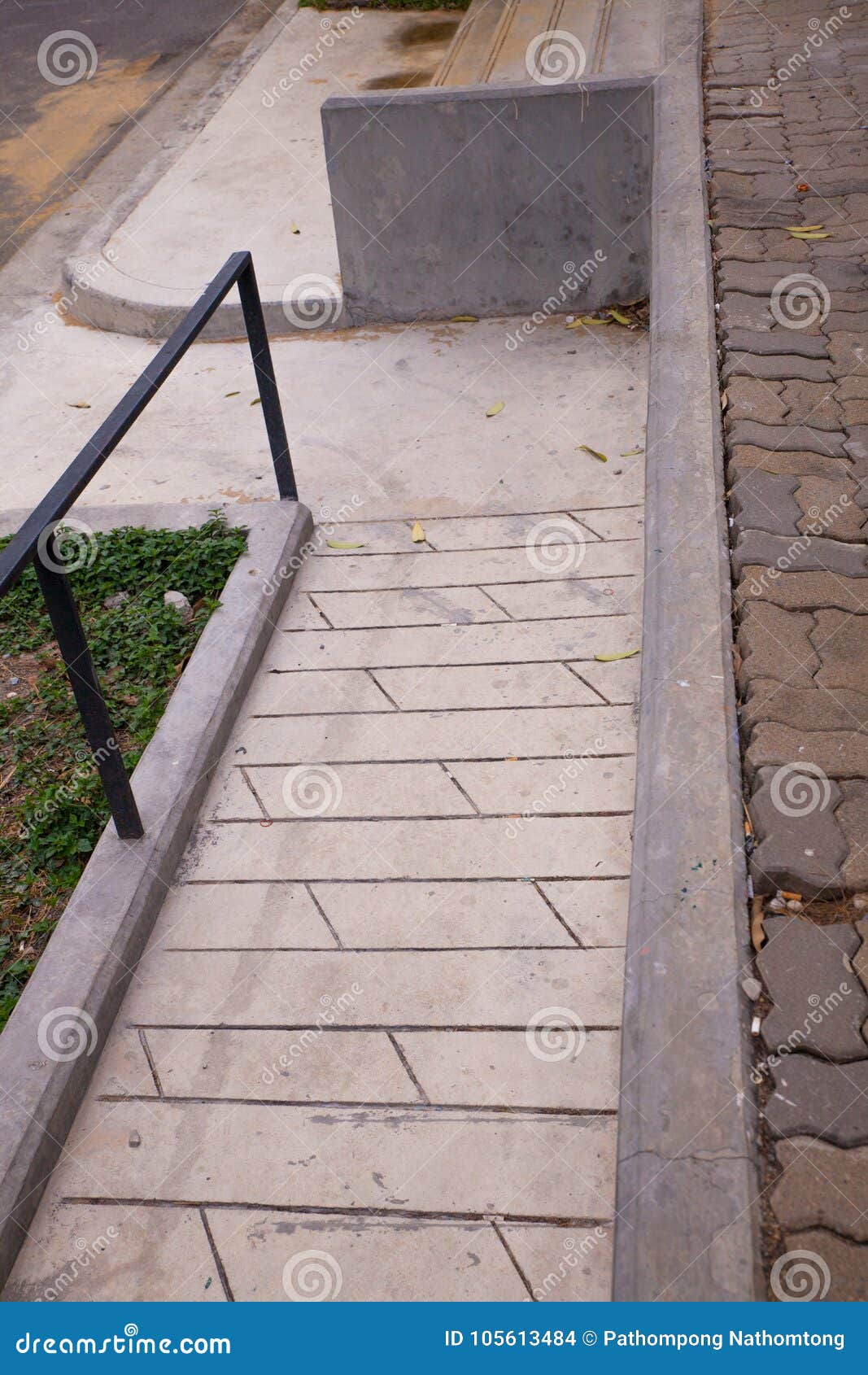 Disabled Ramp Access To Building Stock Photo - Image of cement, health ...