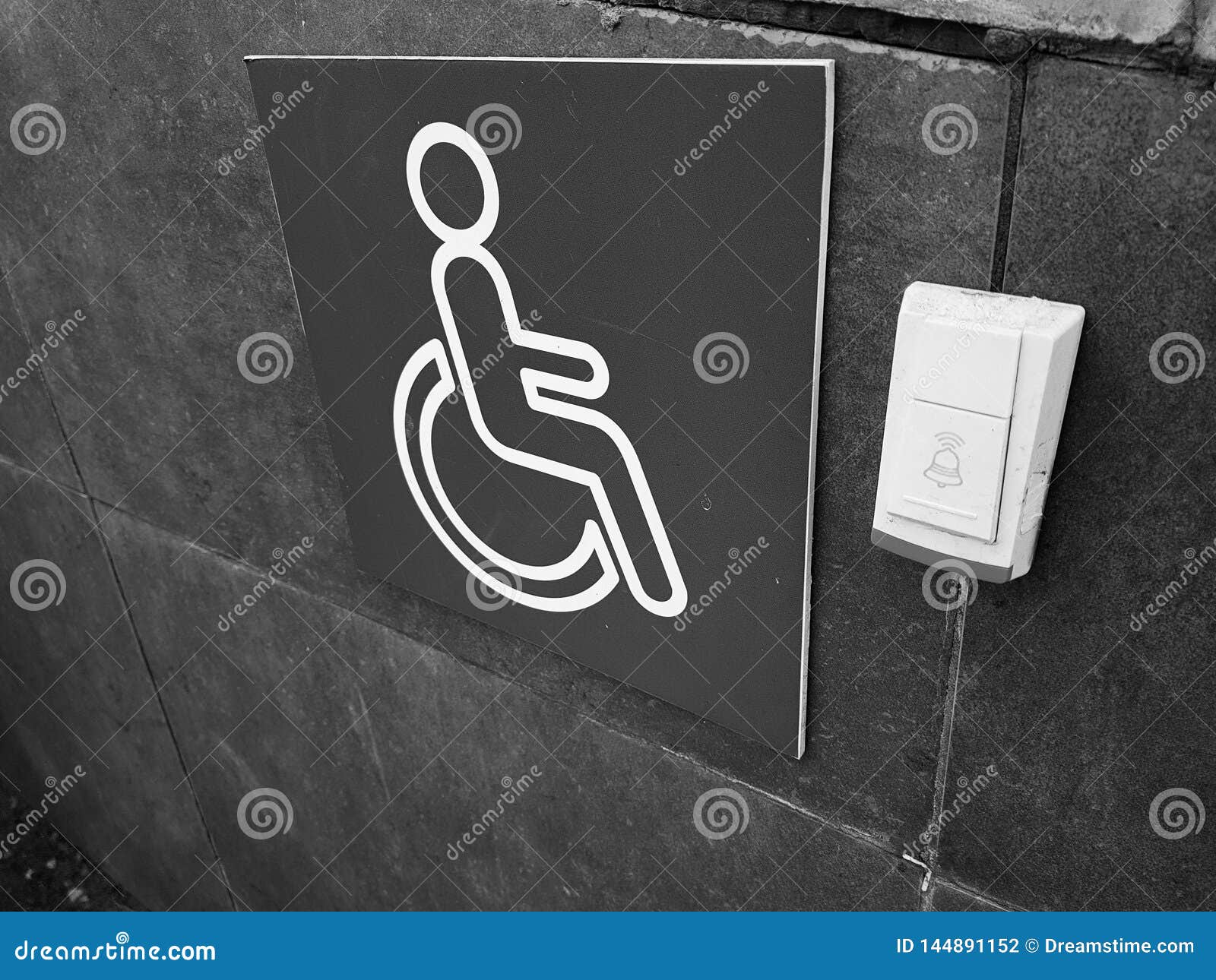 Disabled Ramp - Help Call Button Stock Photo - Image of handicap ...