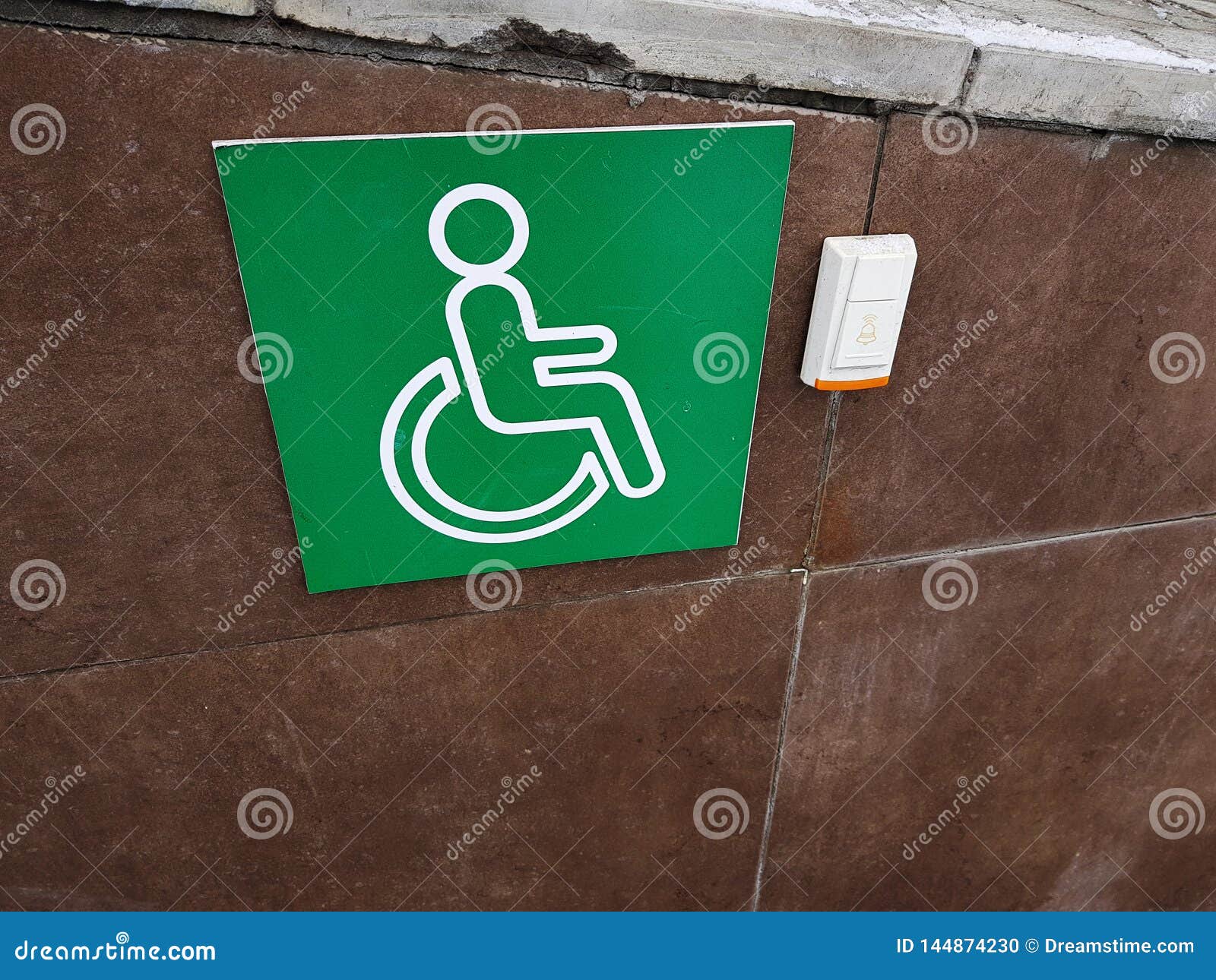 Disabled Ramp - Help Call Button Stock Photo - Image of danger ...