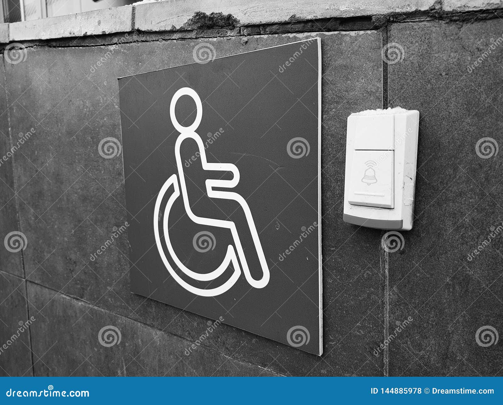Disabled Ramp - Help Call Button Stock Photo - Image of disability ...
