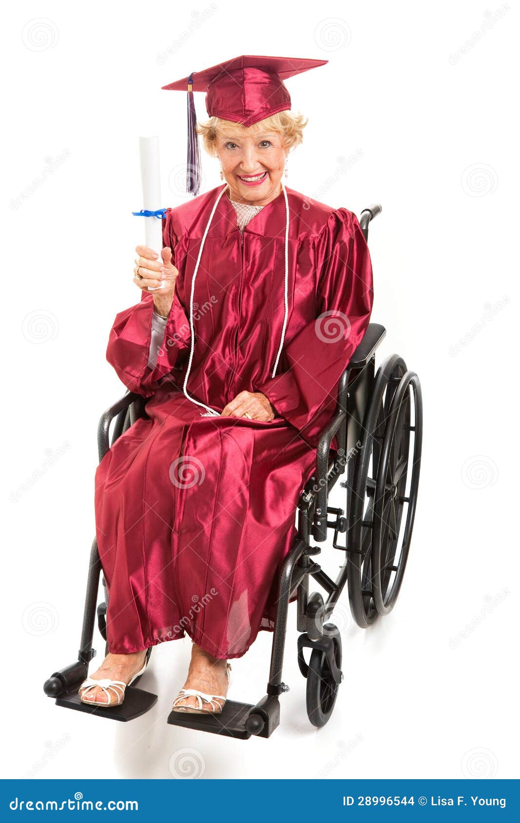 Disabled Senior Graduates College Stock Photo - Image of honors, pride ...