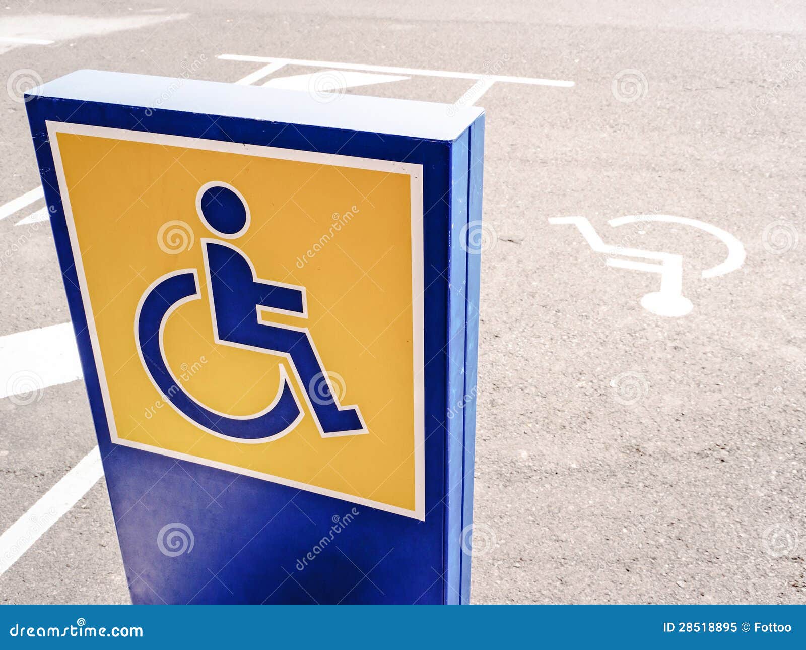 Disabled sign stock image. Image of information, street - 28518895