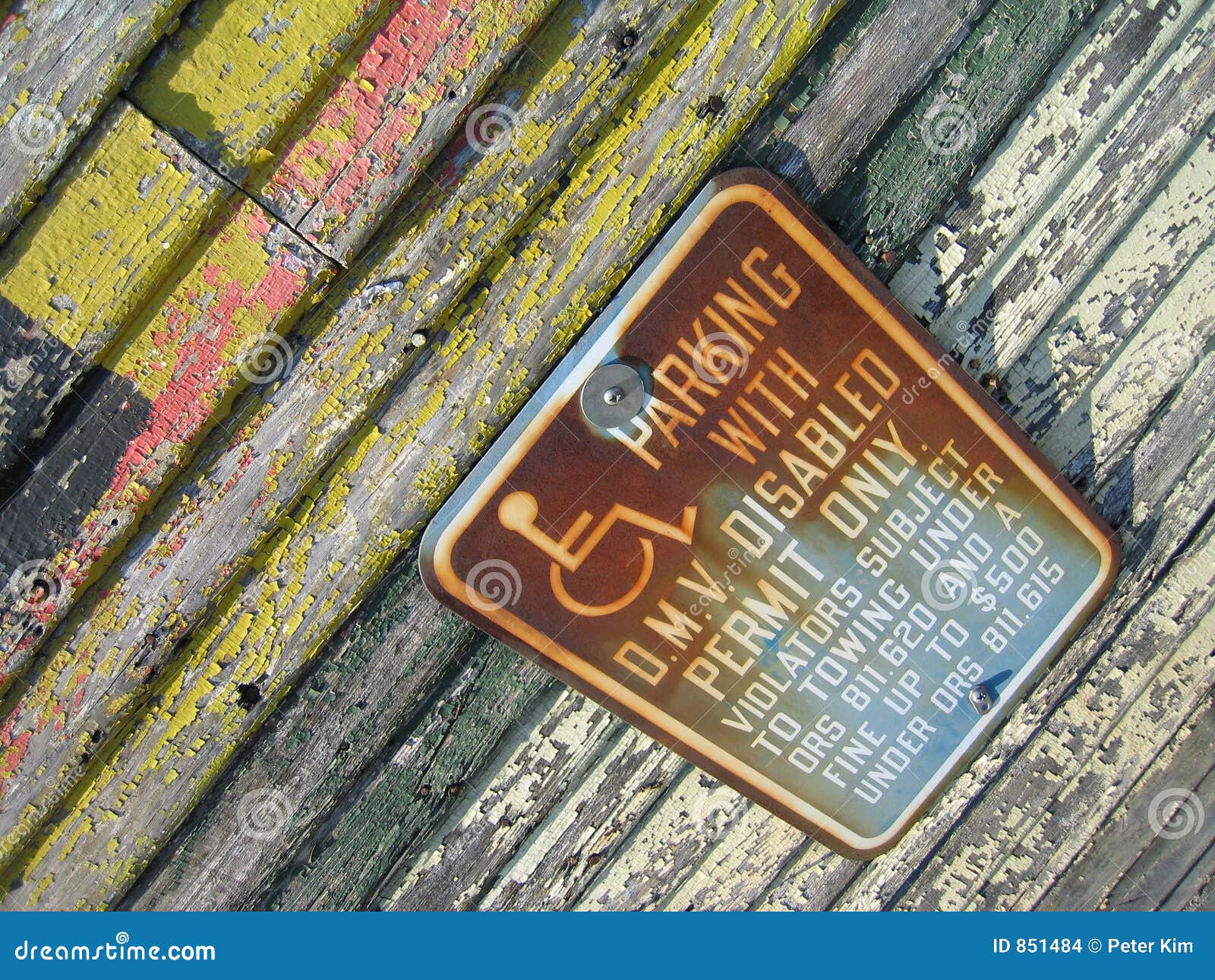 Disabled sign angled stock photo. Image of weathered, disabled - 851484