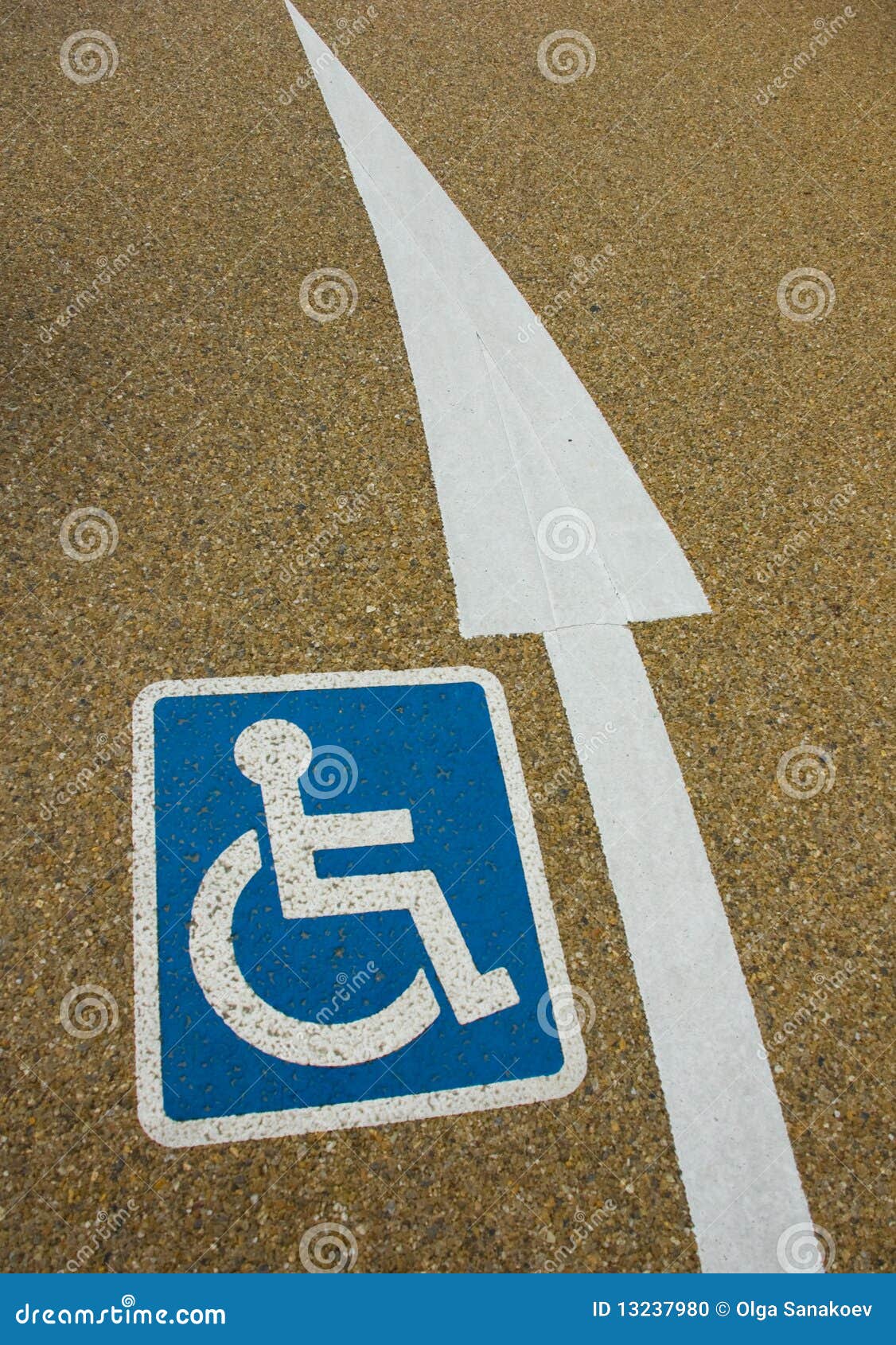 Disabled Sign with an Arrow Stock Photo - Image of sign, abstract: 13237980