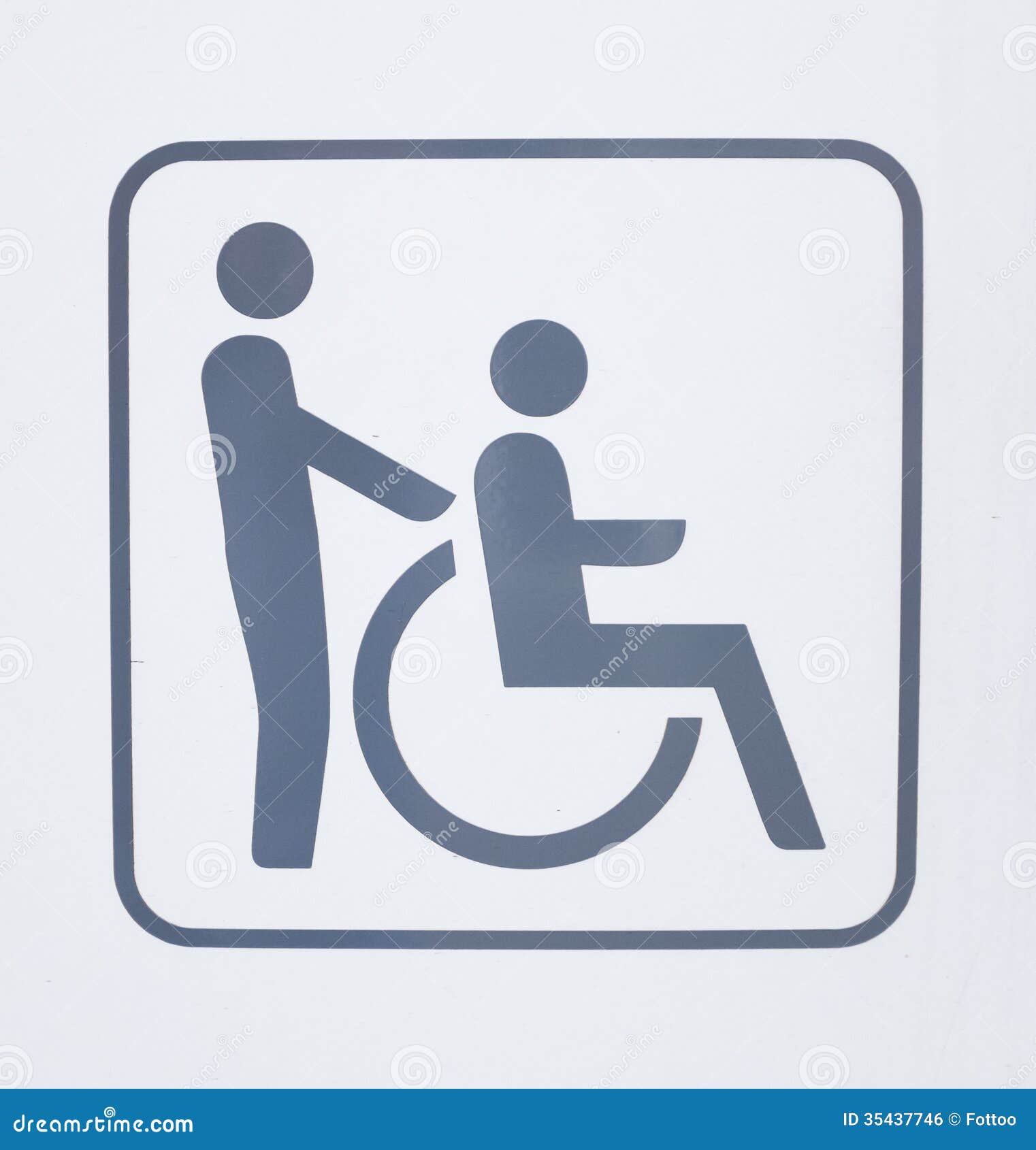 Disabled sign stock photo. Image of information, gray - 35437746