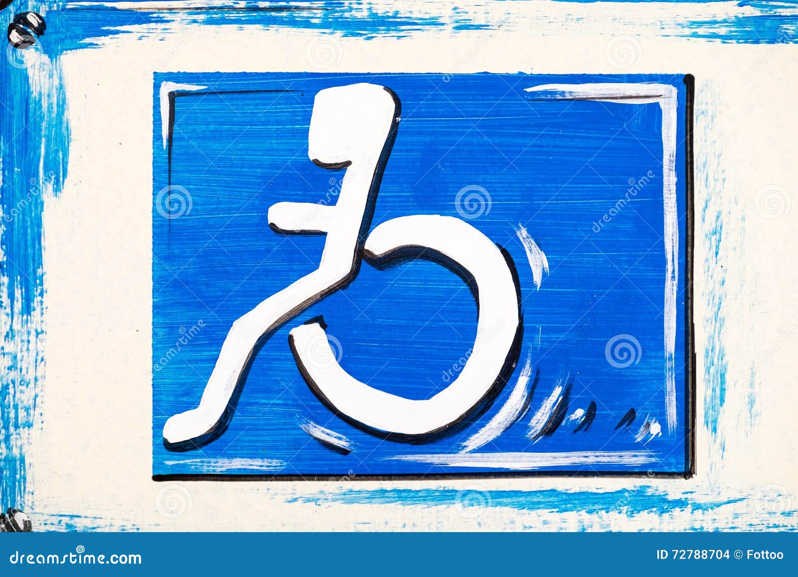 Disabled sign stock photo. Image of assistence, wheelchair - 72788704