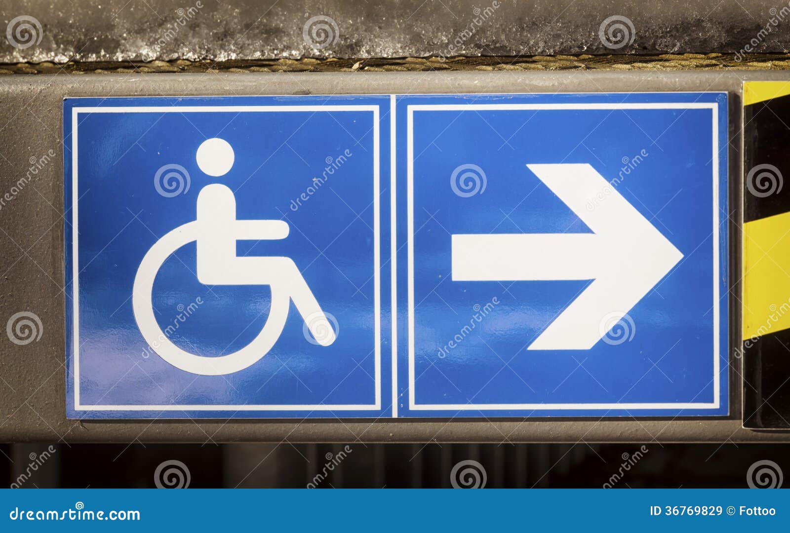 Disabled sign stock image. Image of arrow, driver, blue - 36769829