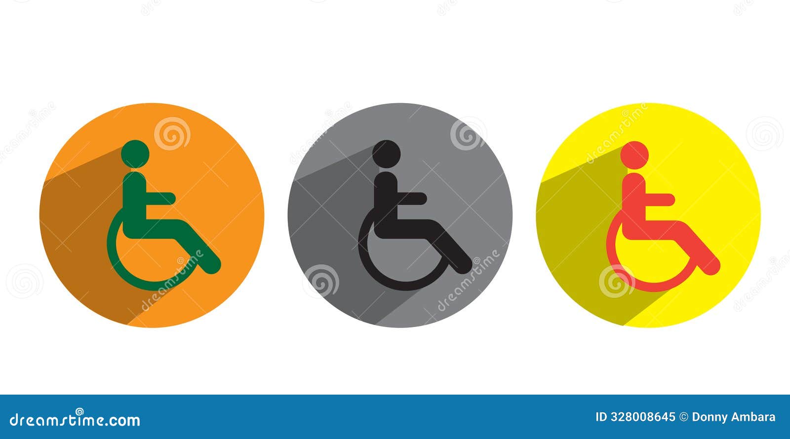 Disabled Sign on White Background Stock Vector - Illustration of ...