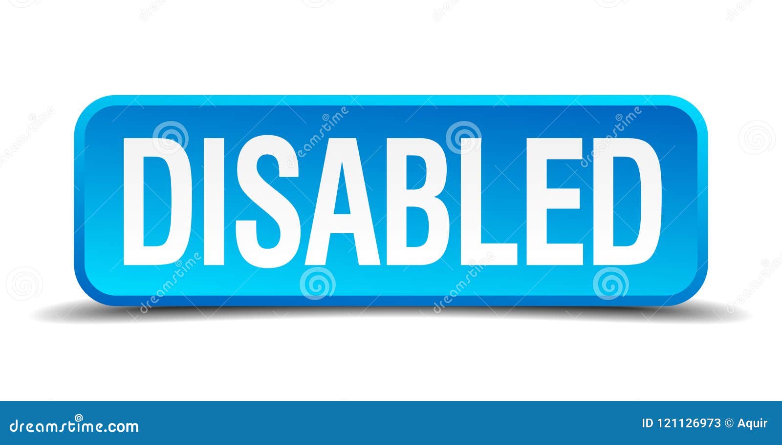 Disabled button stock vector. Illustration of design - 121126973