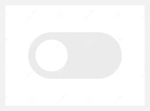 Disabled Toggle Button UI Element Template Stock Vector - Illustration ...