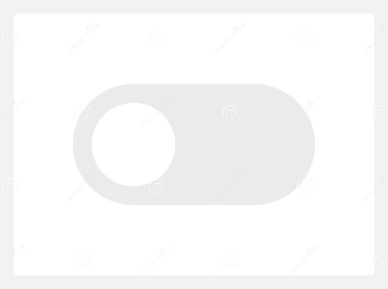 Disabled Toggle Button UI Element Template Stock Vector - Illustration ...