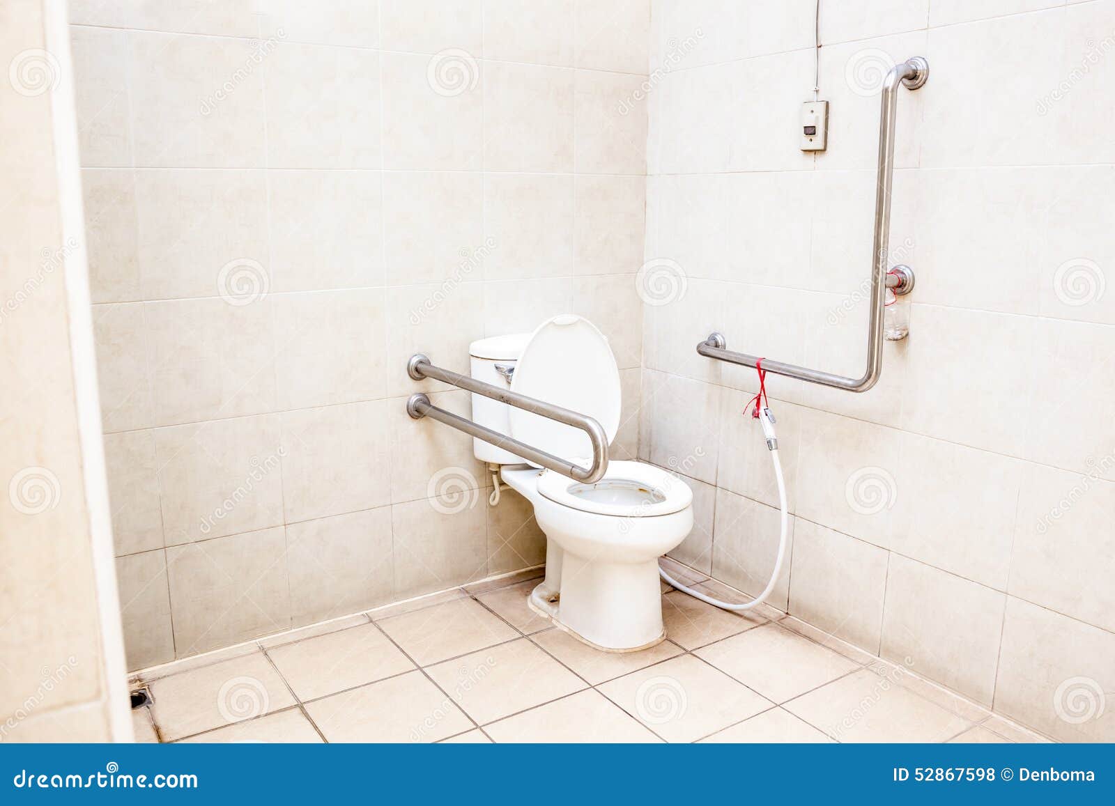 Disabled toilet stock photo. Image of structure, handrail - 52867598
