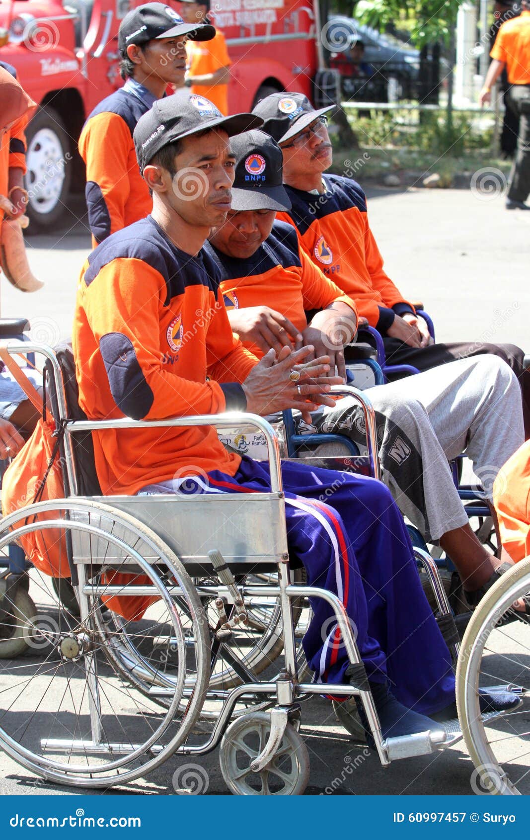 Disabled volunteer editorial photography. Image of management - 60997457