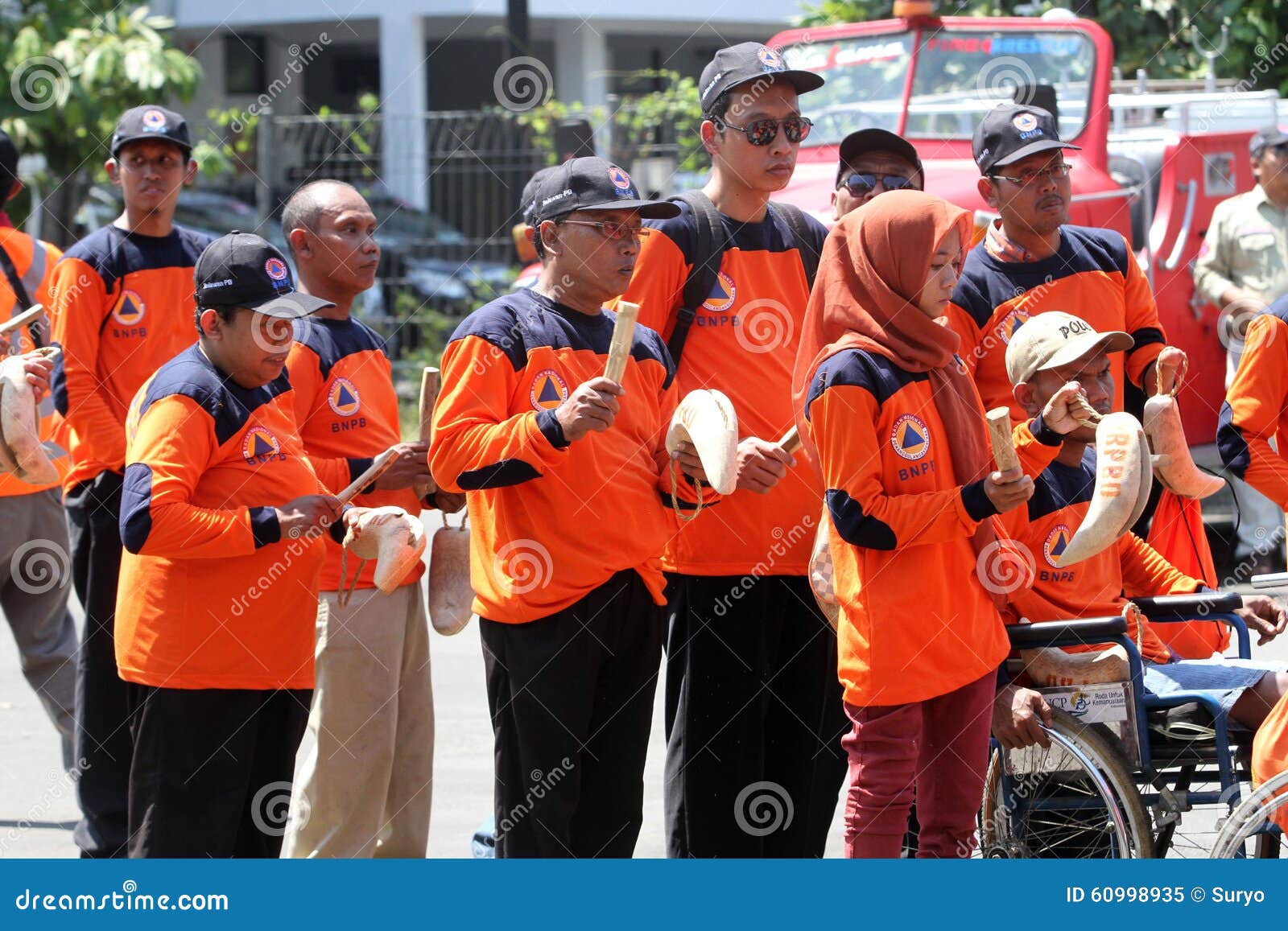 Disabled volunteer editorial image. Image of street, race - 60998935