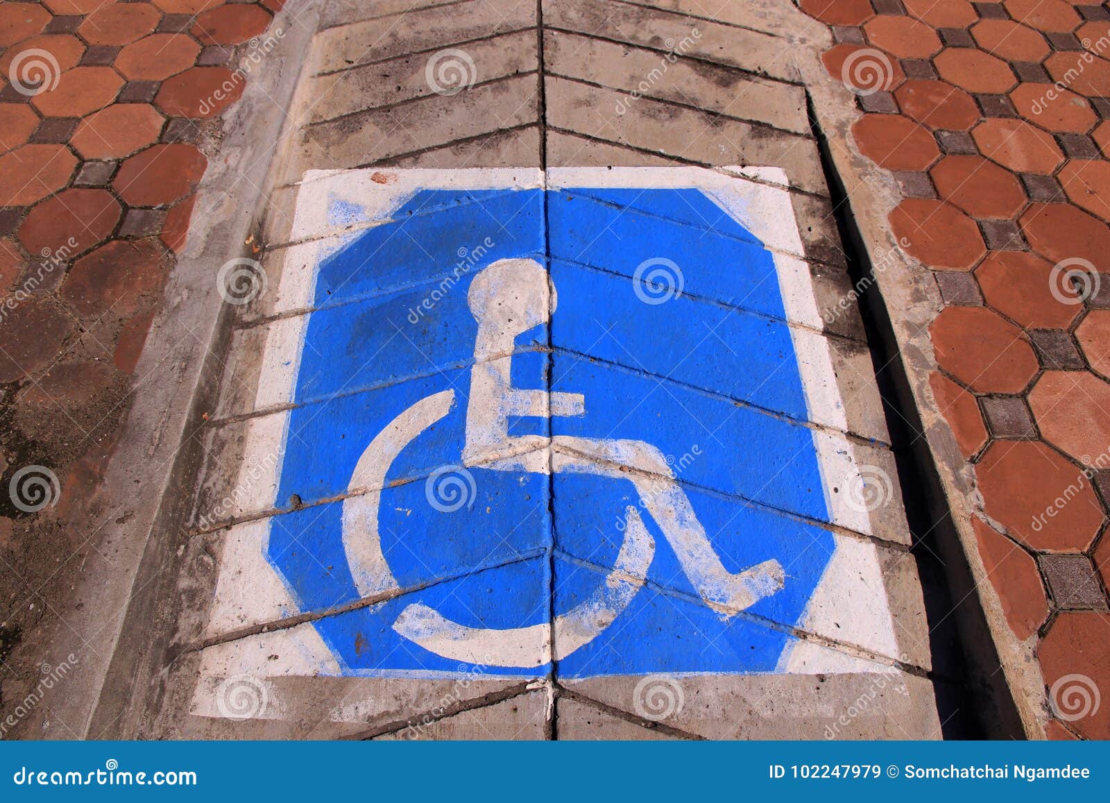 Disabled way stock image. Image of surface, texture - 102247979