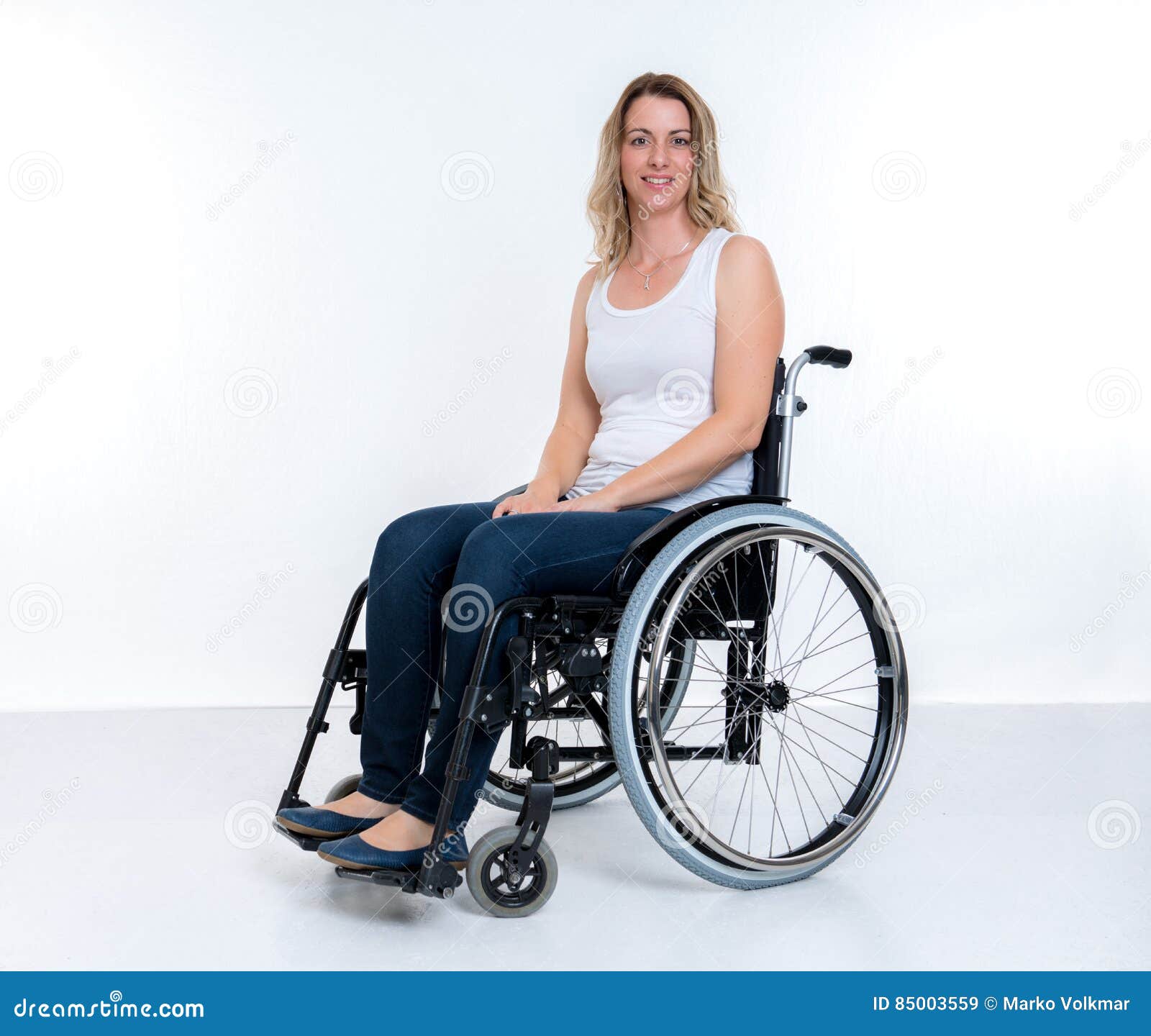 Disabled Woman in Wheelchair Stock Image - Image of person, pretty ...